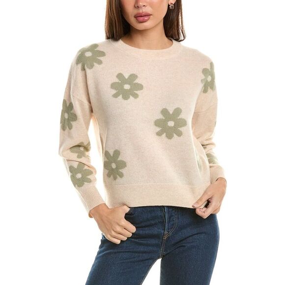 Magaschoni | Sweaters | Magaschoni Womens Flower Jacquard Cashmere ...